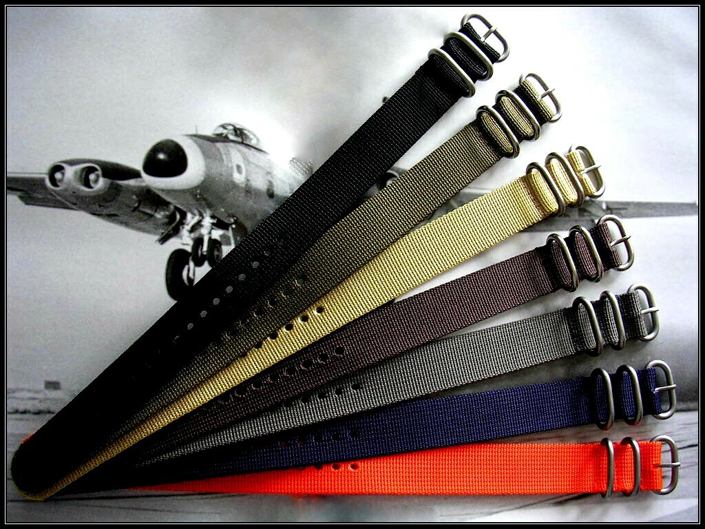 1pc NATO® strap UTC SS Ballistic Nylon MoD RAF G10 watch band Bond IW ...
