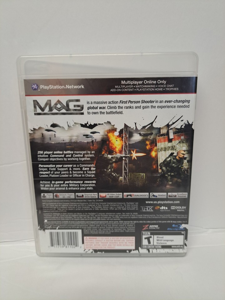 MAG (Sony PlayStation 3, PS3, 2010) *COMPLETE* 711719811022| eBay