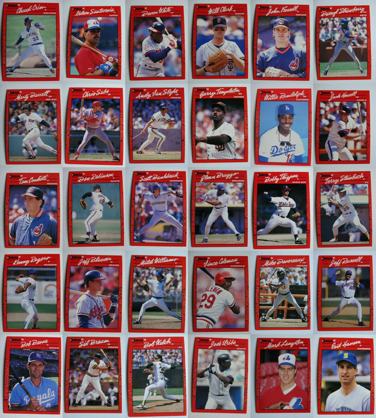 1990 Donruss Baseball Cards Complete Your Set You U Pick From List 201 ...