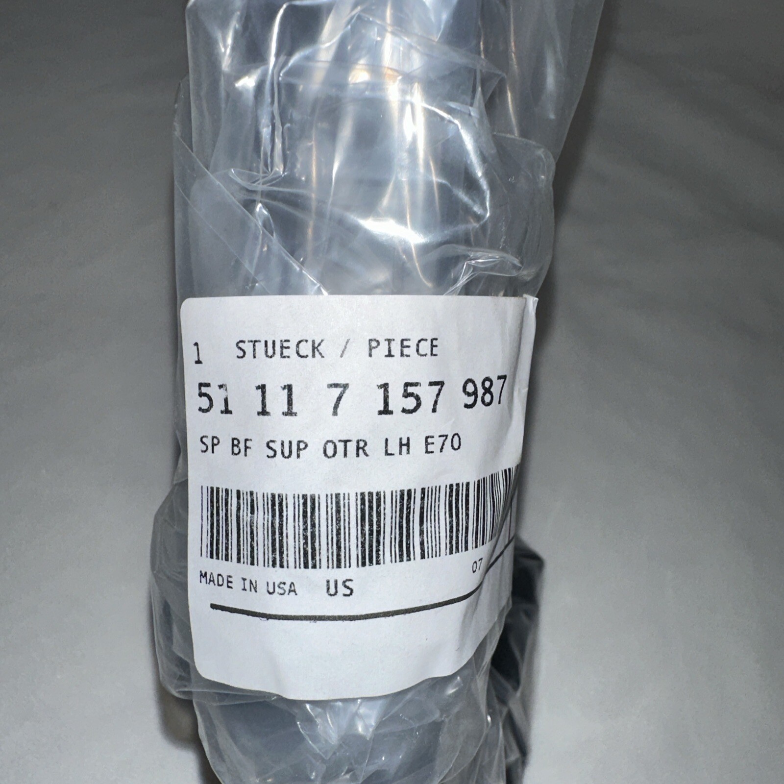 07-10 BMW X5 Left Front Bumper Cover Mount Bracket 51-11-7-157-987 New ...