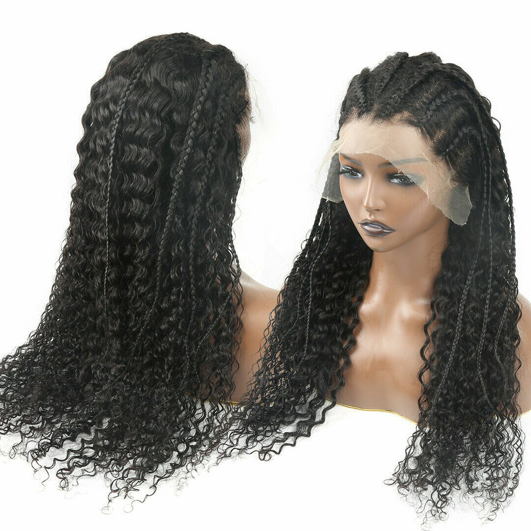 3 Goddess Braids With Weave