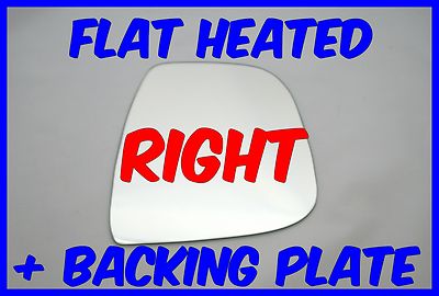 PEUGEOT PARTNER 2012+ WING MIRROR GLASS FLAT HEATED + BACKING PLATE ...