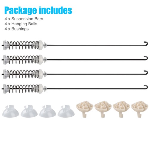 For Whirlpool W10780045 Genuine Washer Suspension Rod Spring Parts Kit ...