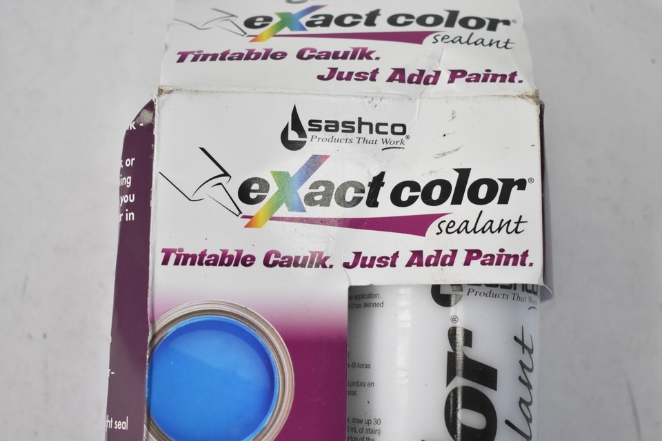 Sashco eXact Color Tintable Caulk Sealant 9.5oz Tube Acrylic Painting ...