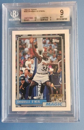 Shaquille O'neal rookie card 92-93 Topps Graded | eBay