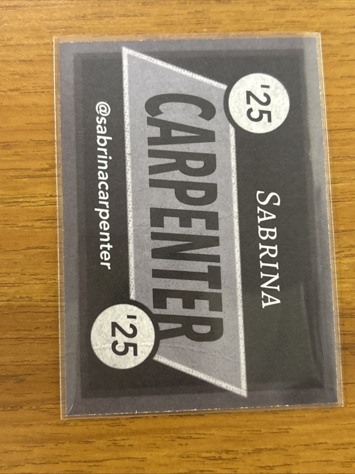 SABRINA CARPENTER Custom Trading Card Sitting Purple Dress Legs Crossed ...