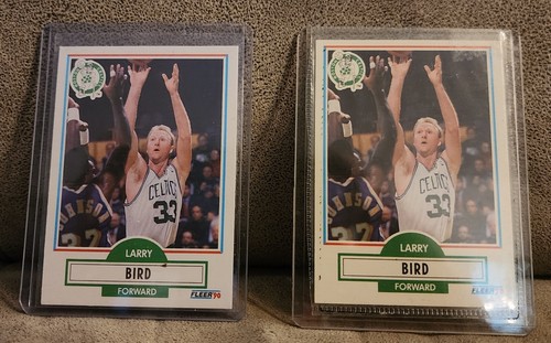 Fleer 1990 Larry Bird *Error Card X2!! Both Near Mint And Ready For ...
