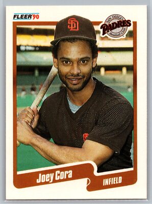Joey Cora 1990 Fleer BASEBALL #154 San Diego Padres | eBay