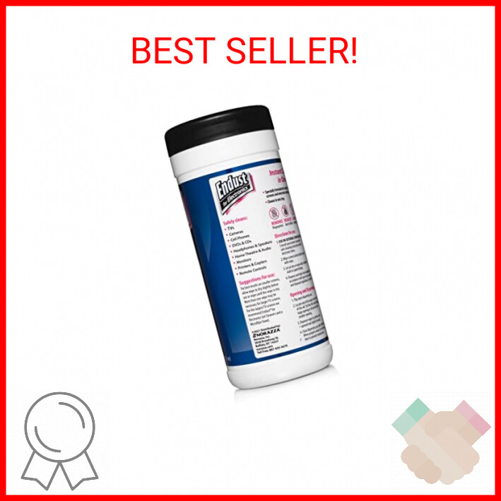 Endust for Electronics; Screen & Surface Cleaning Wipes, Great LCD and ...