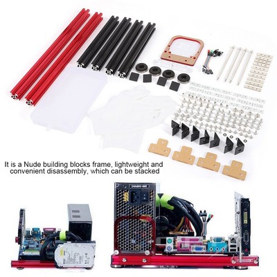 DIY Mini Open Aluminum Alloy Frame M-ATX Motherboard PC Computer Case ...