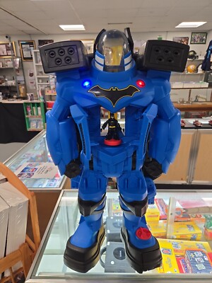 Fisher Price Imaginext Batman XTreme Batbot 30" Light Up Figure Playset ...