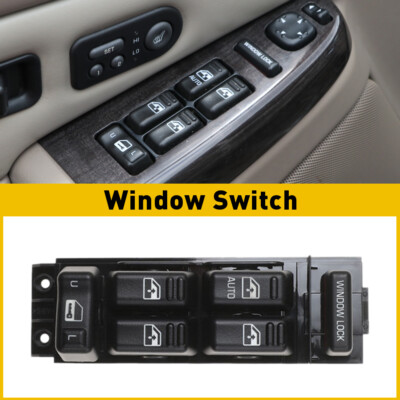 Left Power Window Master Control Switch for Chevy Silverado Suburban ...