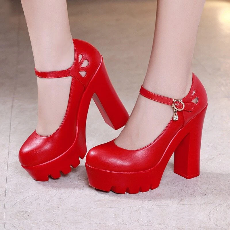 Plus Size Red Heels