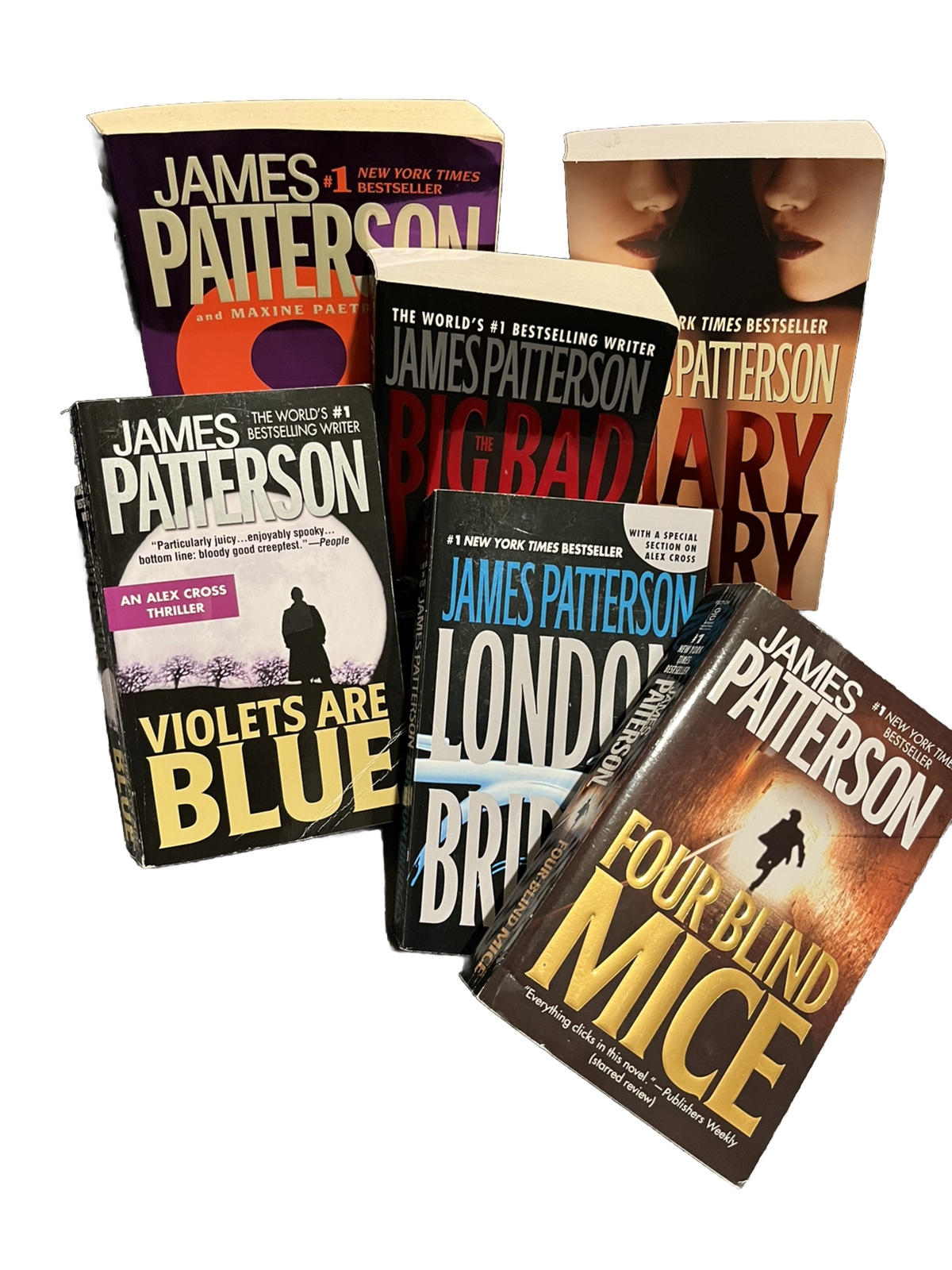 Total of 6 Books - James Patterson Paperback Books - Four Blind Mice ...