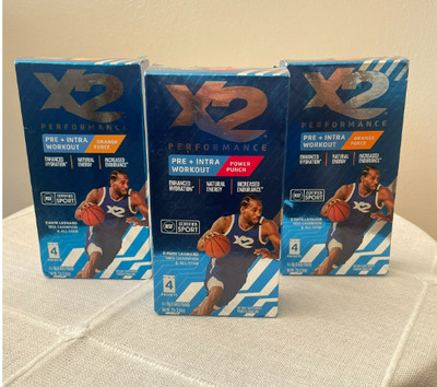 3 Performance Pre + Intra Workout Powder Drink Mix Packets 12 Total ...