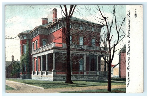 Benjamin Harrison Residence Indianapolis IN Indiana Early Postcard | eBay