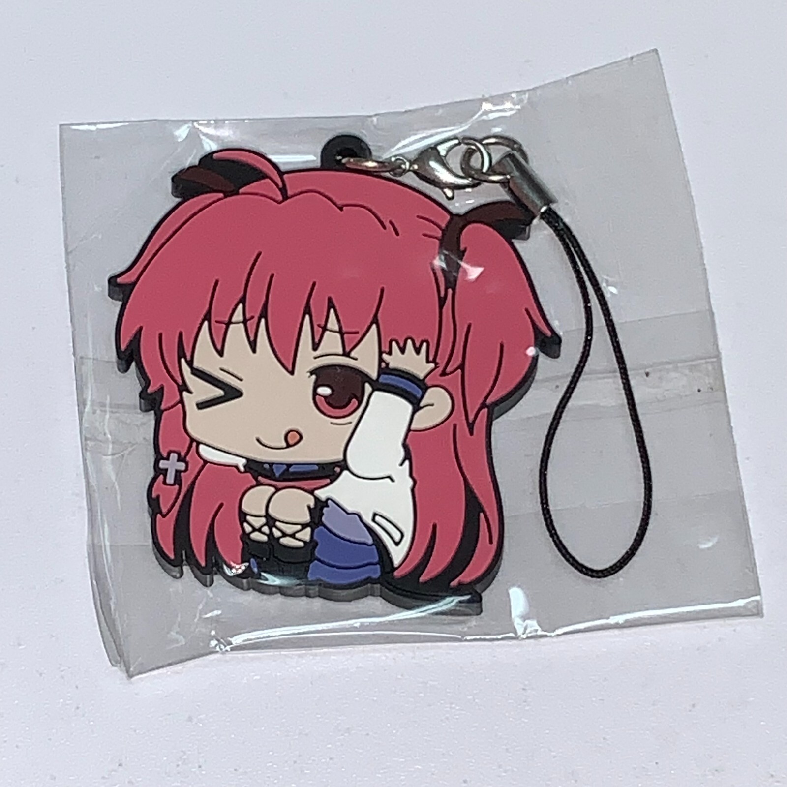 Angel Beats Yui Rubber Phone Strap Keychain Kawaii Anime VisualArts USA ...