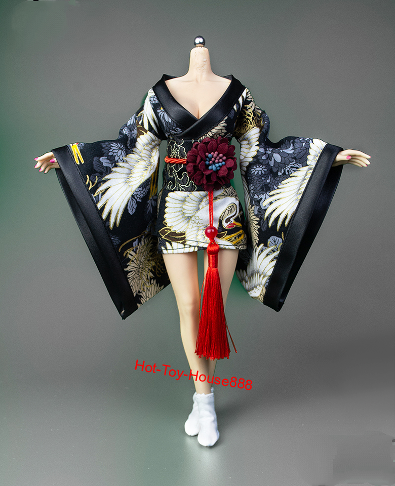 1/6 Japanese Long / Short Bathrobe Kimono Clothes Fit 12" TBL Action ...