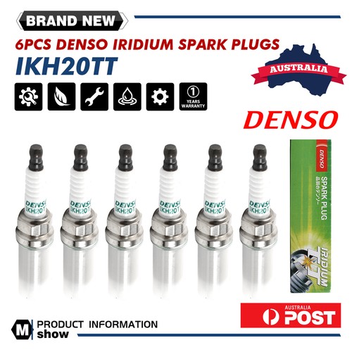 6x IRIDIUM SPARK PLUGS FOR NISSAN MITSUBISHI SUBARU VOLVO BMW IKH20TT ...