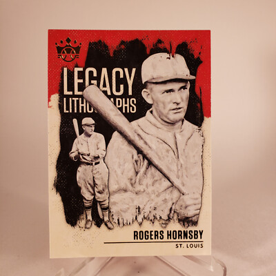 2021 Diamond Kings Rogers Hornsby Cardinals Legacy Lithographs Insert ...