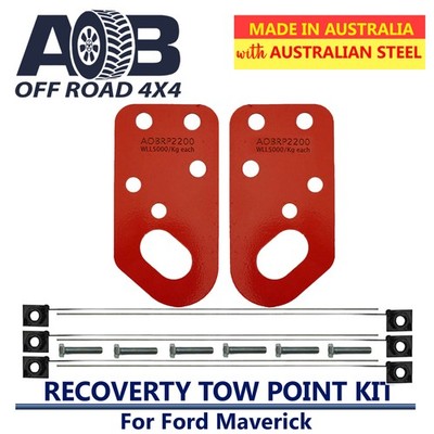 2200T Tow Points Kit for FORD Maverick heavy duty 4x4 towing 5,000Kg ...