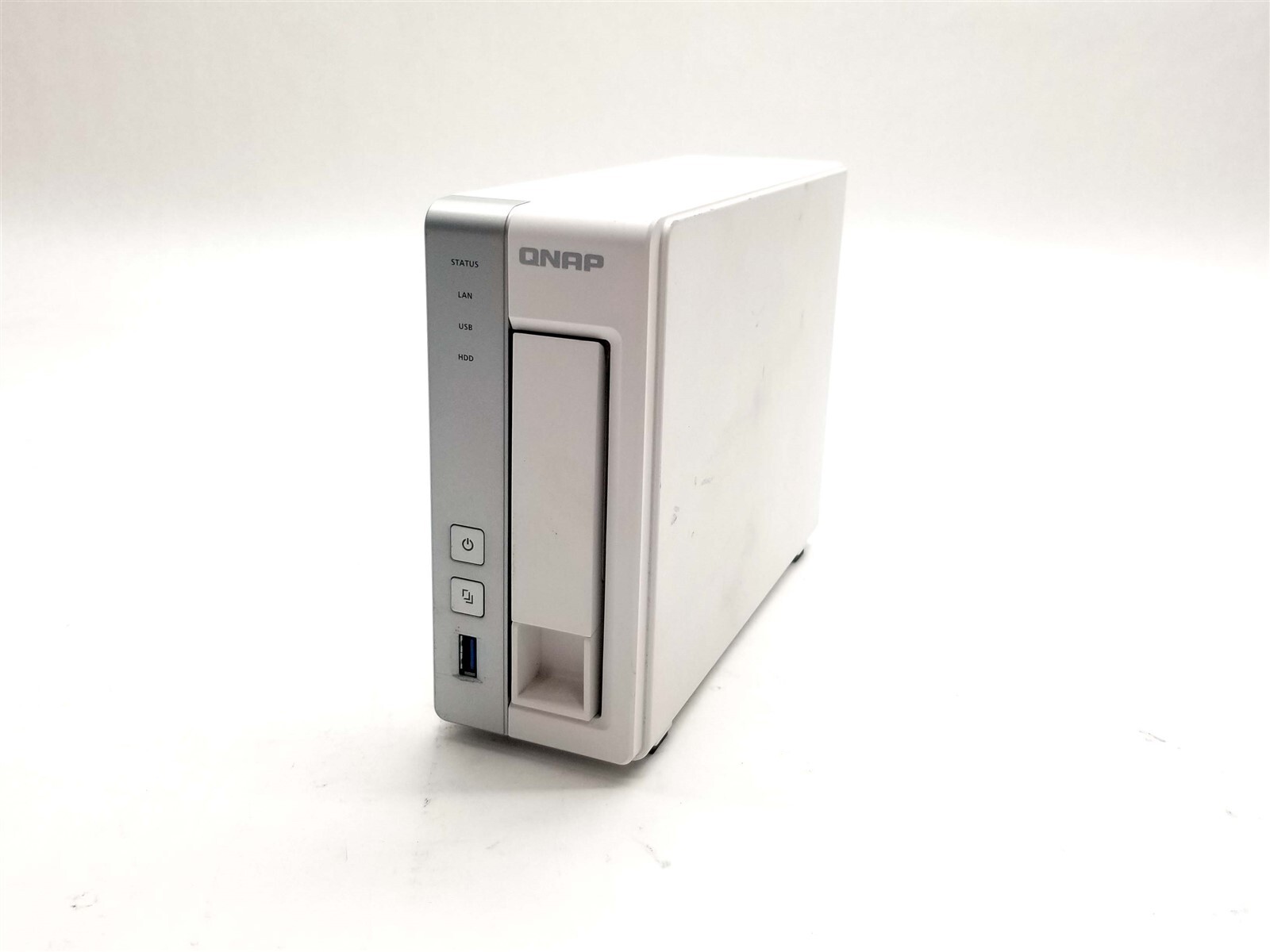 QNAP TS-131 White 1-Bay NAS Personal Cloud Multimedia Backup Server No ...