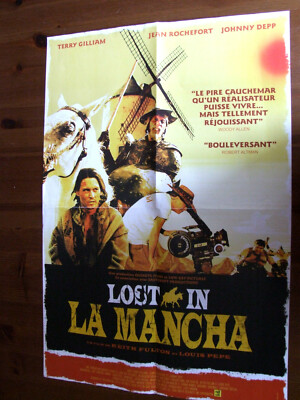 AFFICHE LOST IN LA MANCHA JOHNNY DEPP JEAN ROCHEFORT TERRY GILLIAM 2002 ...