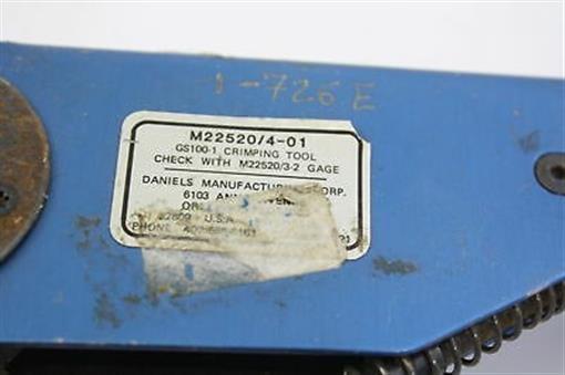 DMC GS100 Fixed Coax Connector Pins Crimping Tool + Original Daniels ...