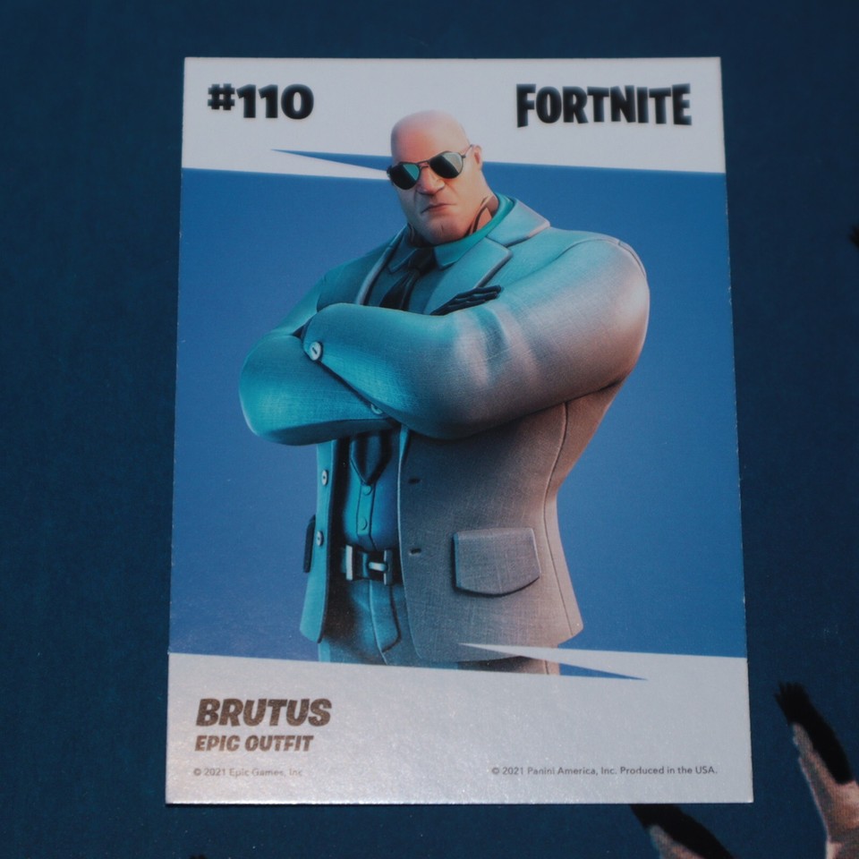 2021 Panini Fortnite Series 3 Brutus Laser Epic Outfit #110 USA Holo | eBay