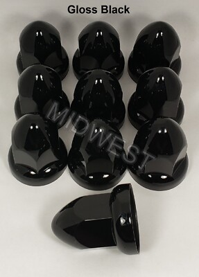 American Force 33mm GLOSS Black Lug Nut Covers Pack of 10 New | eBay
