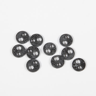 10 Pcs Dental Rubber Seal Cushion Gasket 6 Holes for High Low Speed ...