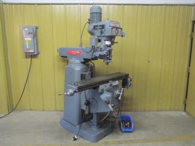 Clausing Kondia FV-1 Vertical Milling Machine J Head Mill 3 HP 48" x 9 ...