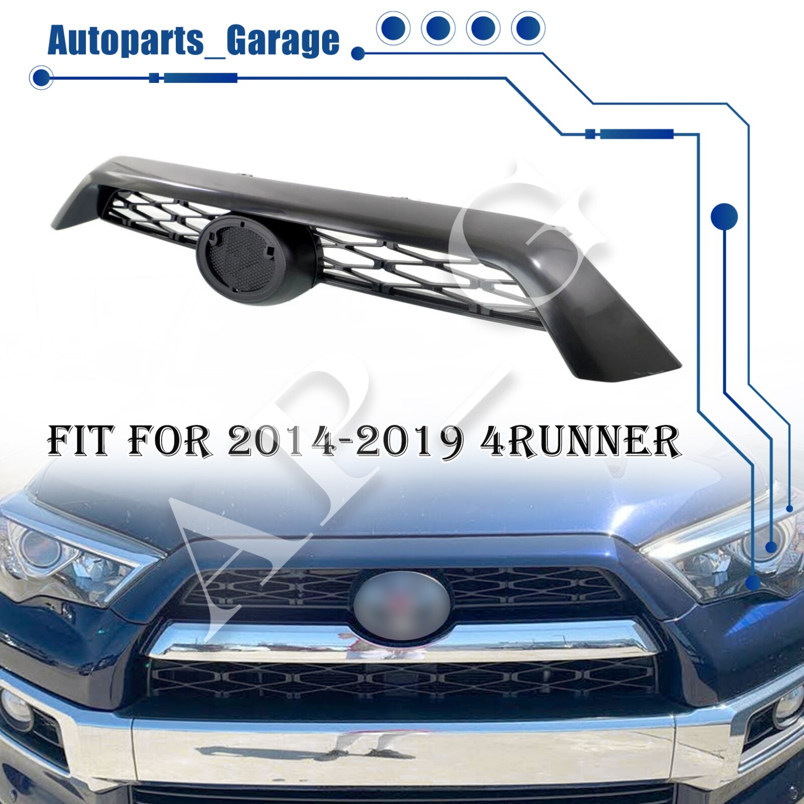 Front Upper Grille For 2014-2020 Toyota 4Runner Mesh Grill Assembly | eBay