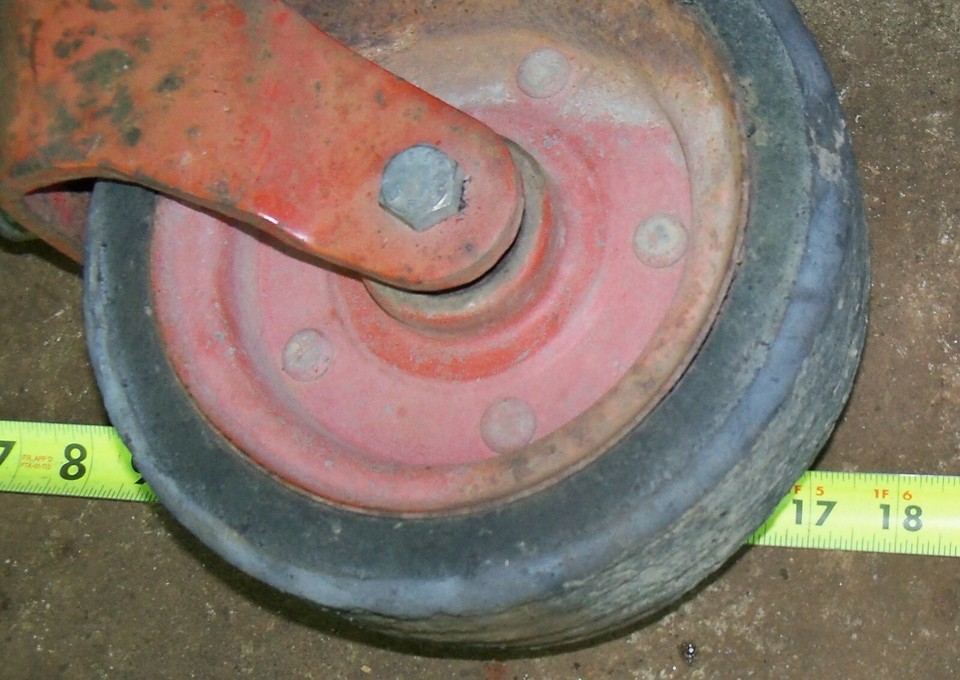 72" Finish Mower Bush Brush Hog Deck Caster Wheel Post Arm 8" Tire | eBay