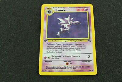 Pokemon Fossil 1st Edition 6/62 Holo Haunter NM - Mint | eBay