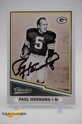 2017 Panini Classics #181 Paul Hornung Autographed Card Packers | eBay
