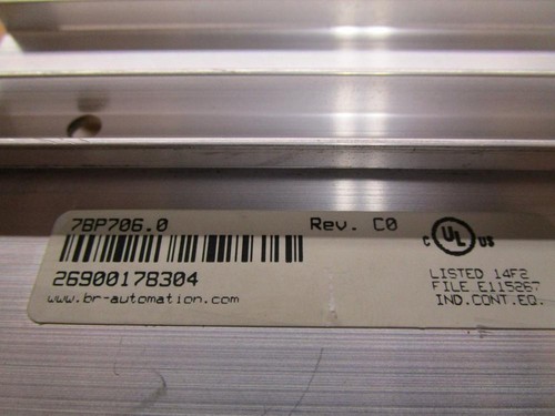 BR Automation 7BP706.0 Module Rack 7BP7060 With End Hardware ...