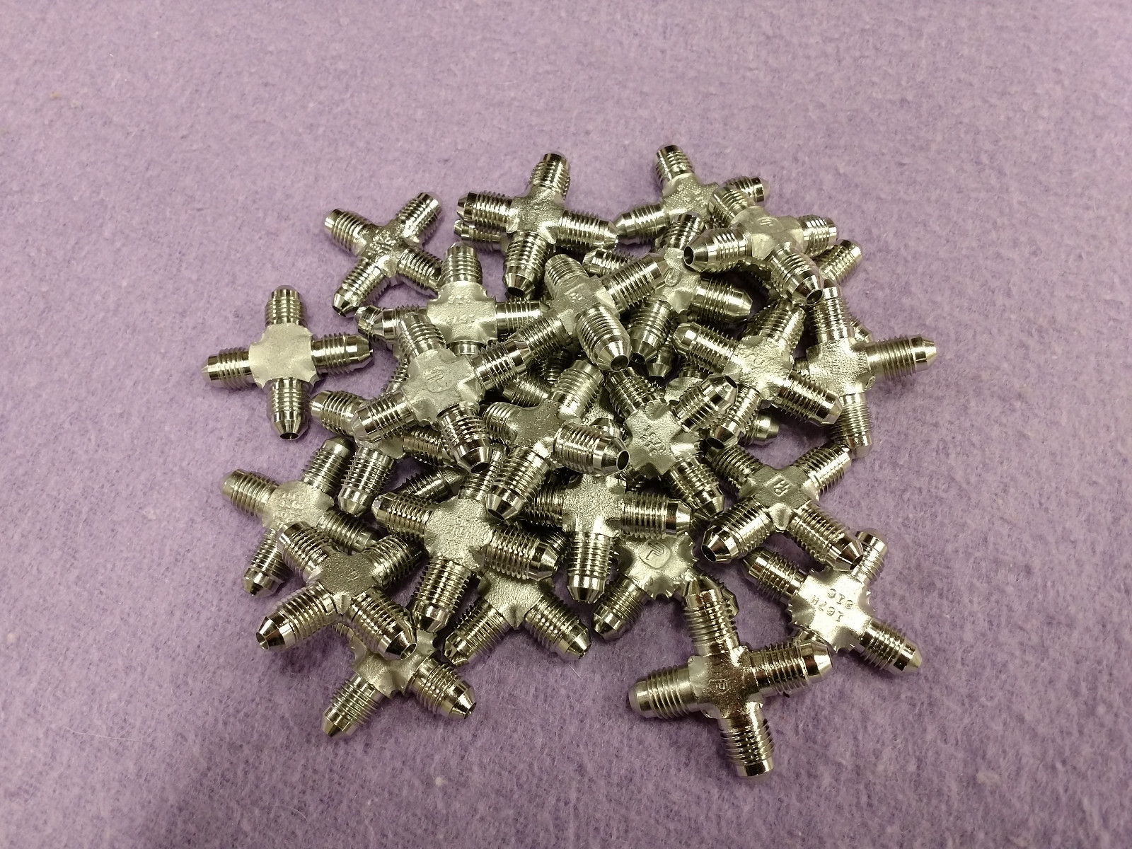 Stainless Steel -- Parker 1/4" JIC Union Cross -- 4 KTX-SS | eBay