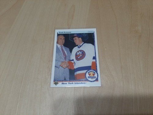 1990-91 UPPER DECK FRENCH HOCKEY NUMBER 1 DRAFT SCOTT SCISSONS RC #357 ...