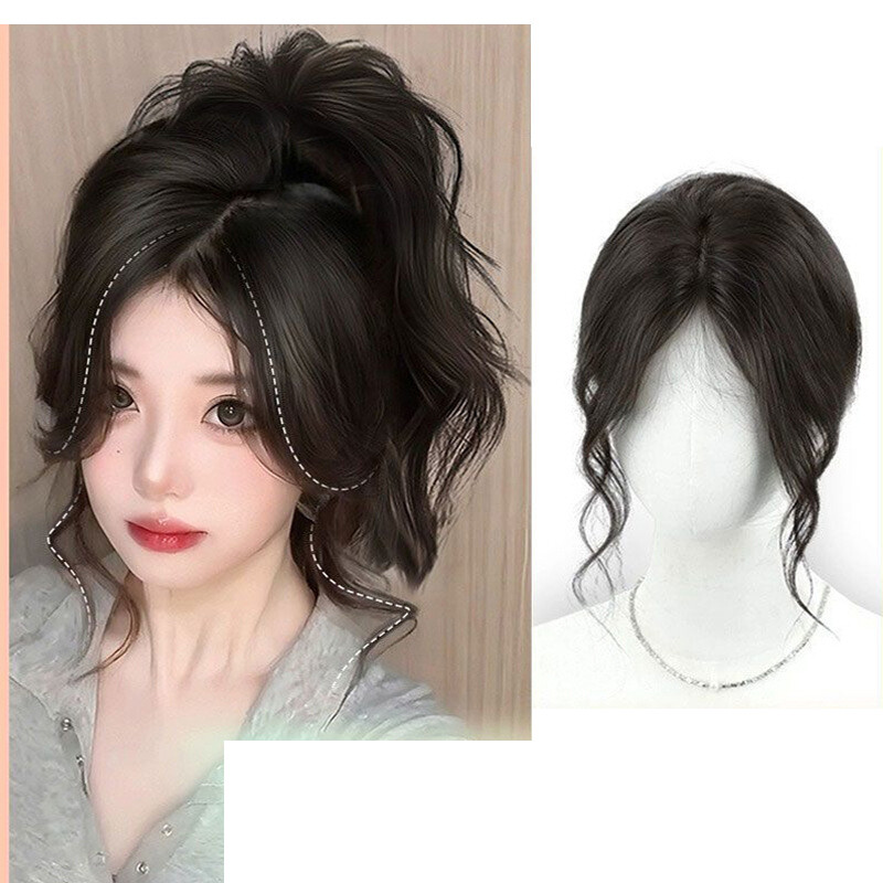 Clip in Middle Part Neat Wispy Bangs Fringe Topper Clip in Hairpiece ...
