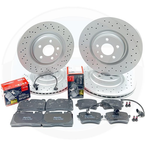 For Audi A6 A7 3.0 Tdi S LINE Front & Perforated Brake Discs Apec Pad ...