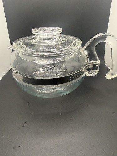 Vintage PYREX "Flameware" 6 Cup Teapot #8446 w/Handle #8336) & Lid ...