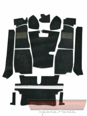 Carpet Set (not boot), BLACK, MG MGB, Mk2> 68-80, MGC Roadster | eBay ...