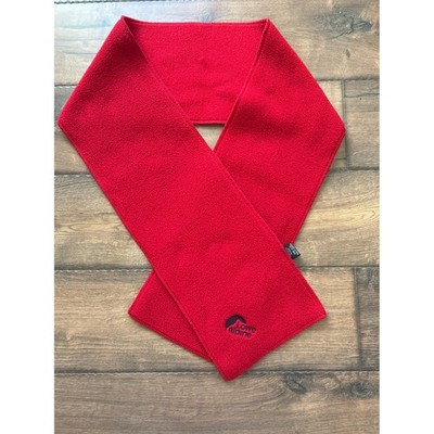 Lowe Alpine Red Fleece Scarf One Size Made in Ireland Men's Winter Warm ...
