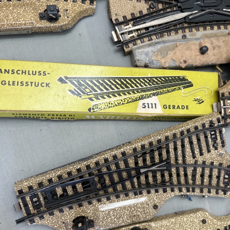 Huge Lot Of Vintage Marklin HO Train Track- Switches, Curved, Straight ...