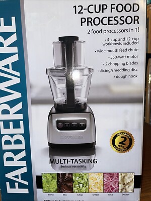Farberware FP3200 550 Watt Food Processor 12-cup NEW | eBay
