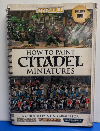 SEALED HOW TO PAINT CITIDEL MINIATURES BOOK & DVD LOTR WARHAMMER 40K ...