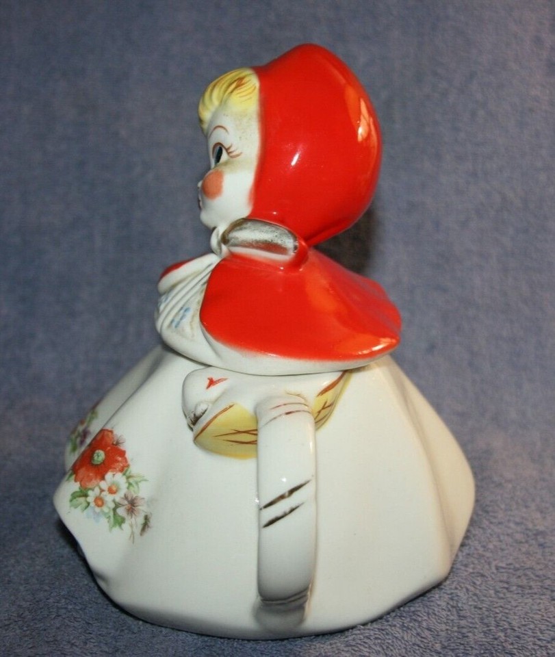 VINTAGE HULL LITTLE RED RIDING HOOD TEA POT WITH GOLD TRIM | eBay
