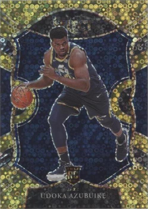 2020-21 Panini Select - Concourse Udoka Azubuike #87 Gold Disco Prizm ...