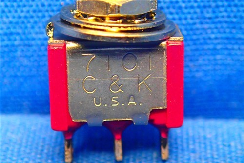 C&K 7101SYZQ TOGGLE SWITCH 1P 2POS NEW OLD STOCK NOS UNUSED | eBay